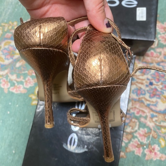 bebe | Shoes | Bebe Sandy Sandal Heels Copper Color | Poshmark